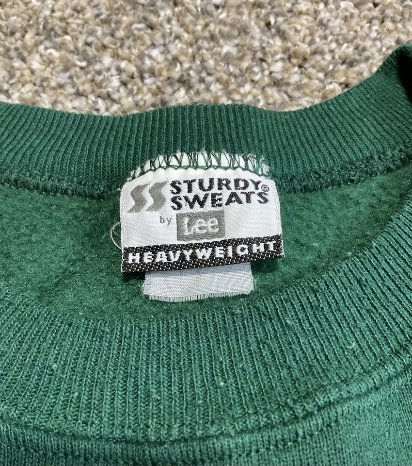 VTG Lee Sturdy Sweats Labrador Retriever Dog Crewneck Green Sweatshirt ...