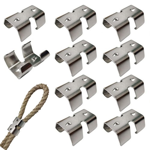 304 Stainless Steel Heavy Duty Rope Clamps Double Rope Clamps 2 Lines ...