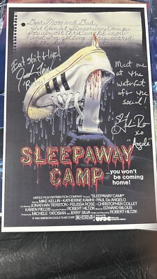Sleepaway Camp Autographed Signed 11x17 Inscriptions Felissa Rose ...