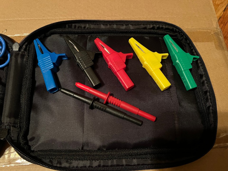 SNAP ON SNAPON SCOPE MULTIMETER PROBE TEST LEADS ALIGATOR CLIPS SET ...