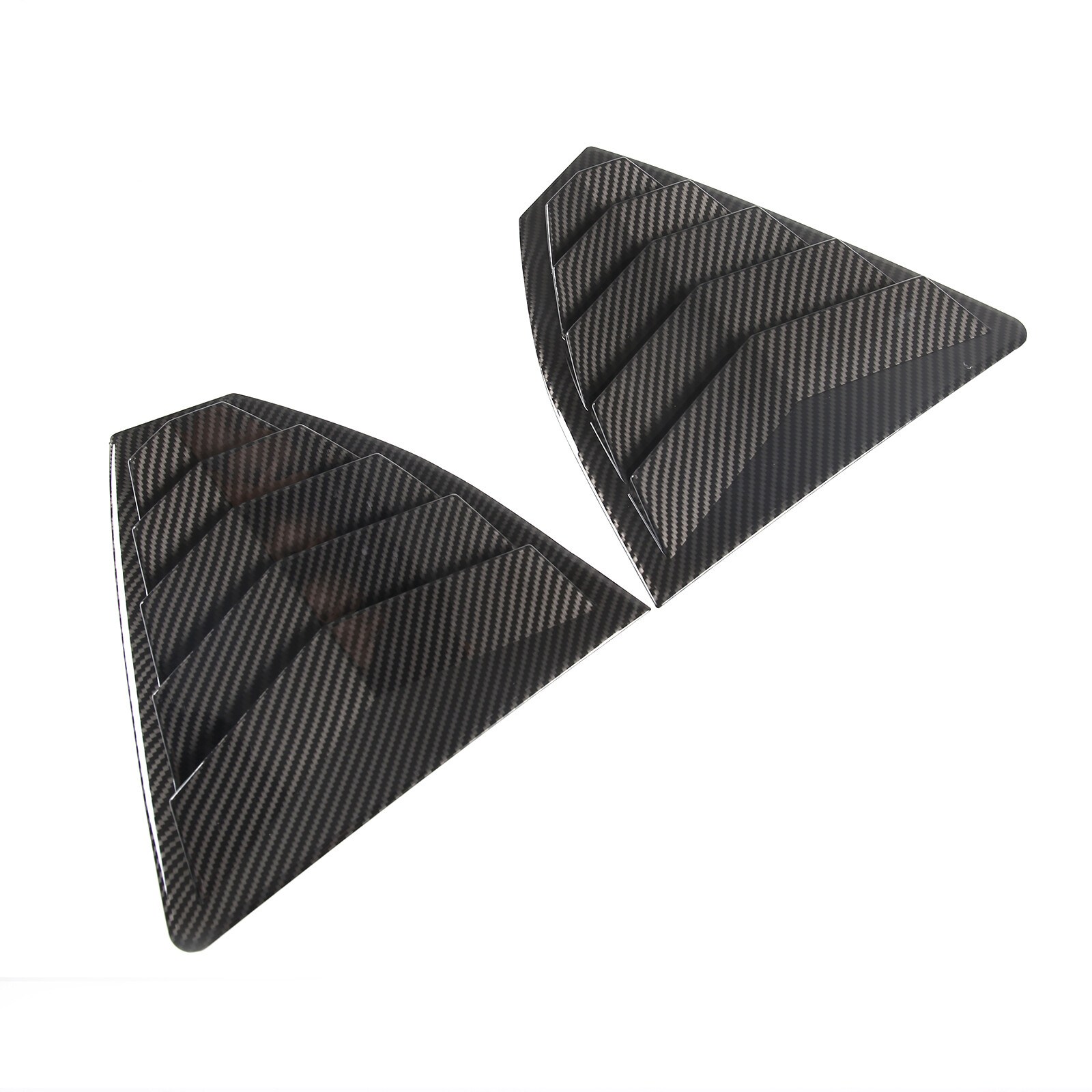 ABS Carbon Fiber Rear Window Louver Shutter Cover For Subaru WRX / WRX ...