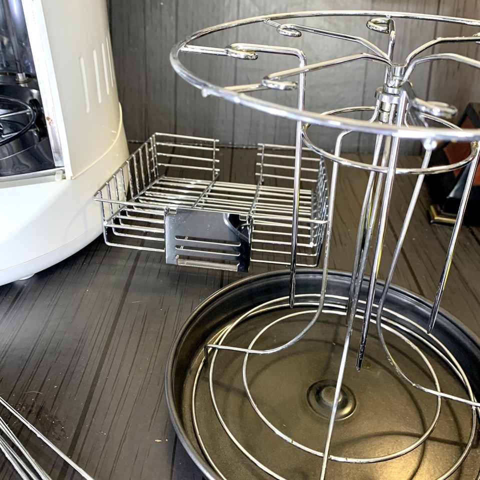 Rotisserie chicken Vertisserie Plus Rotating Vertical Roaster w Top ...