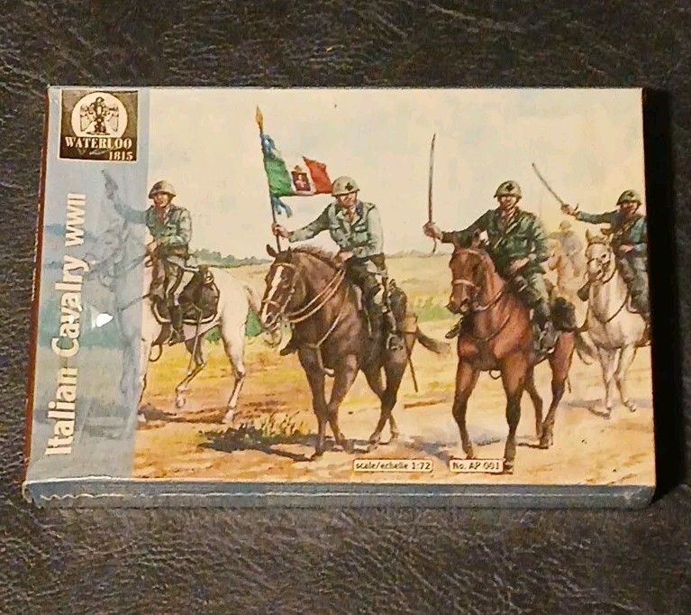 Waterloo 1815 Miniatures 1/72 ITALIAN WWII CAVALRY Figure Set Still In ...