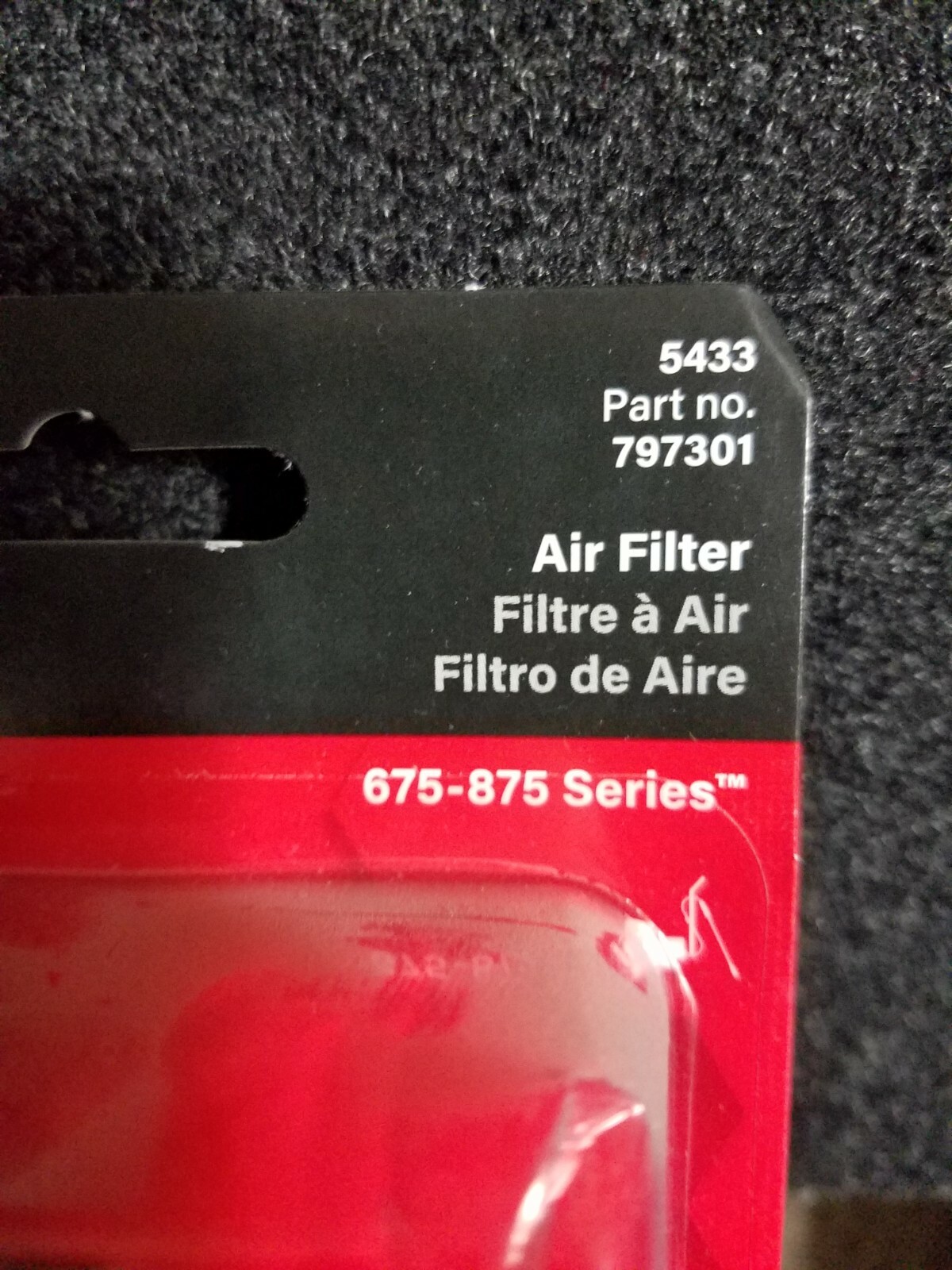 Lawn Mower Air Filter Briggs & Stratton 797301 Genuine Part Fits 675 ...