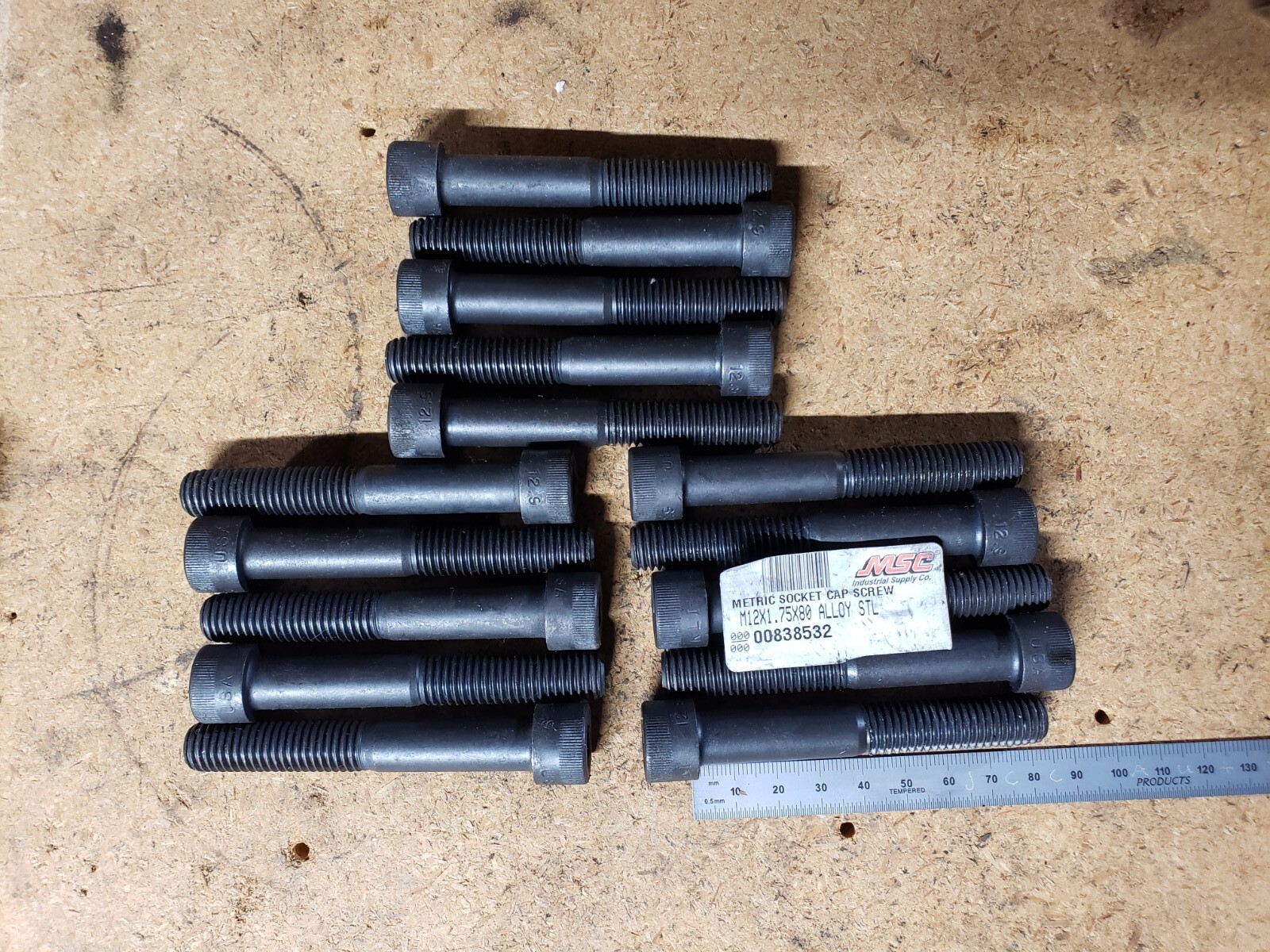 (15) SHCS M12X1.75-80MM 12.9 Black Oxide USA MADE | eBay