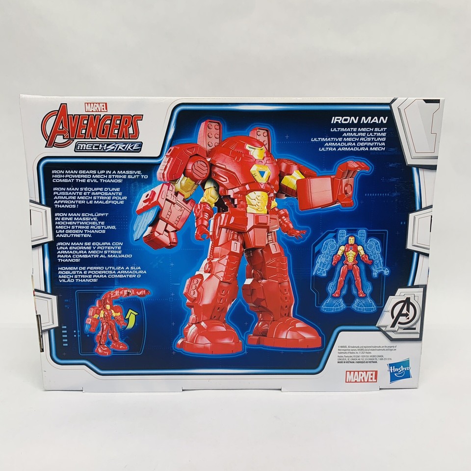 🔥 Marvel Avengers Mech Strike 8" Super Hero Ultimate Mech Suit Iron Man ...