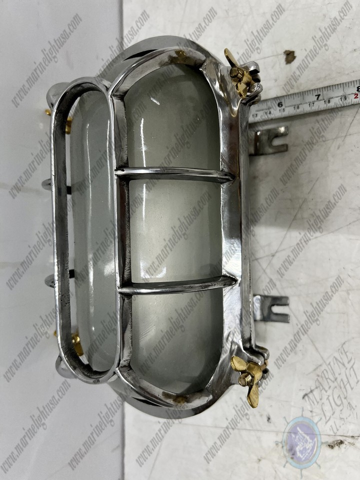 Industrial Retro Aluminum Marine Oval Bulkhead Cover Light Fixture ...