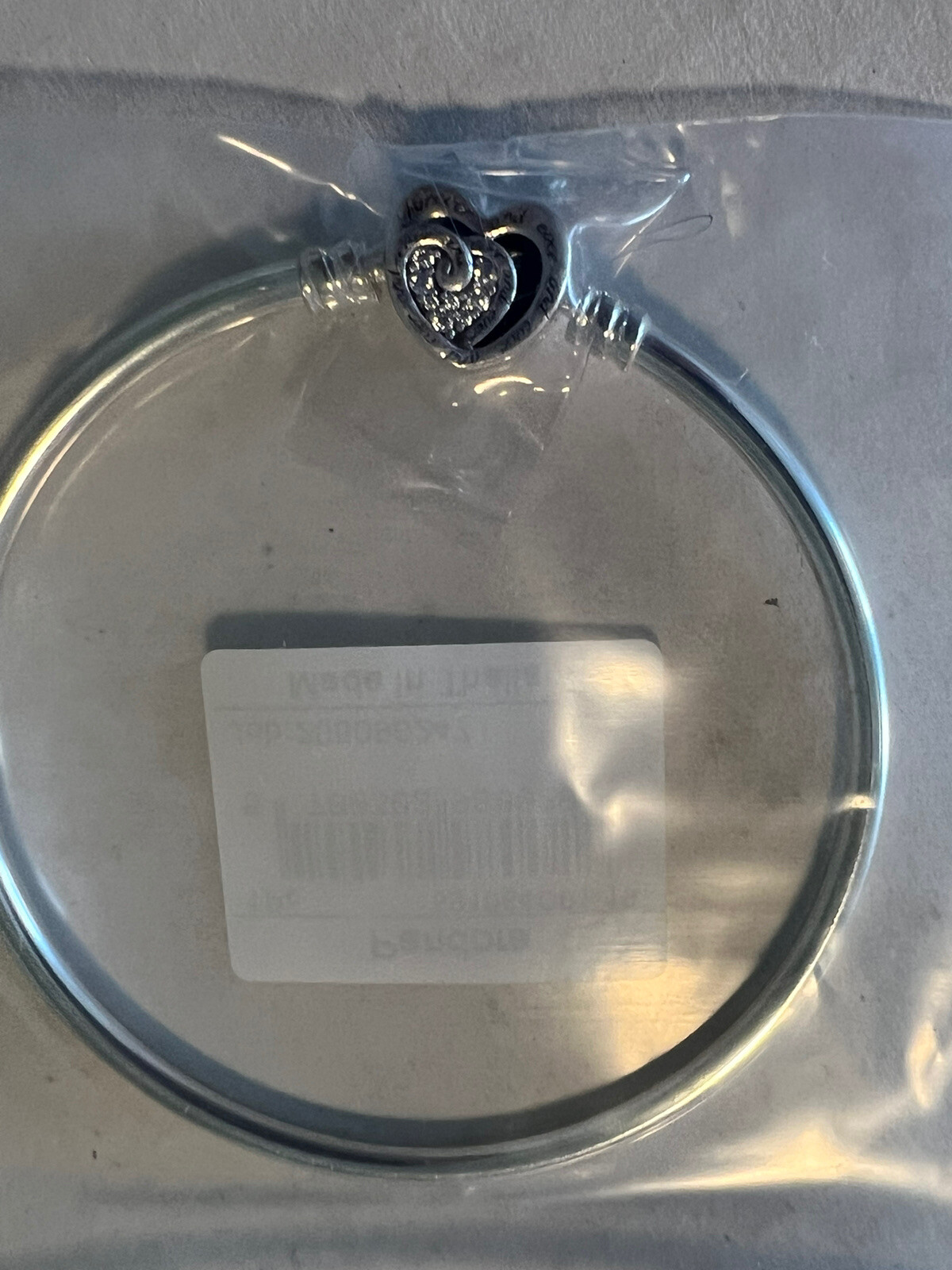 Authentic PANDORA ENTWINED INFINITE HEARTS Bangle - 591064C01-17cm ...