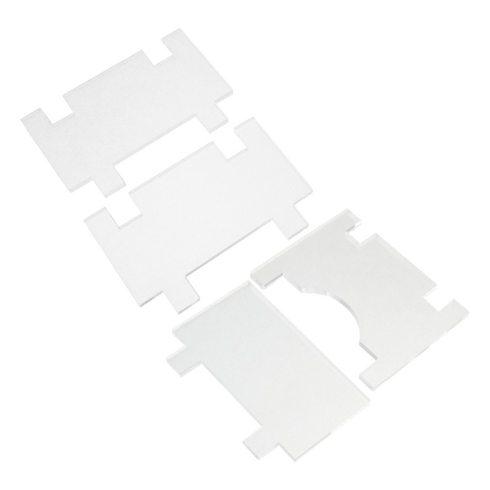 4pcs Transparent Wall Protection Spacer: Clear Acrylic Furniture Guard ...