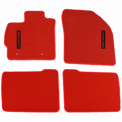Fits 10-11 Toyota Prius Red Car Floor Mats Carpet Liner Nylon Front ...