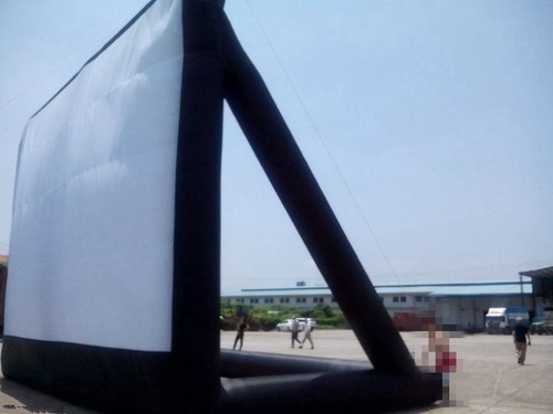 9*7m Giant Inflatable Movie Screen, Outdoor Inflatable Screen With 2 ...