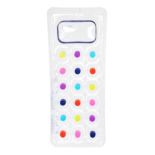 18 Pocket Pvc Inflatable Lilo Swimming Pool Sun Lounger Beach Sea Float ...