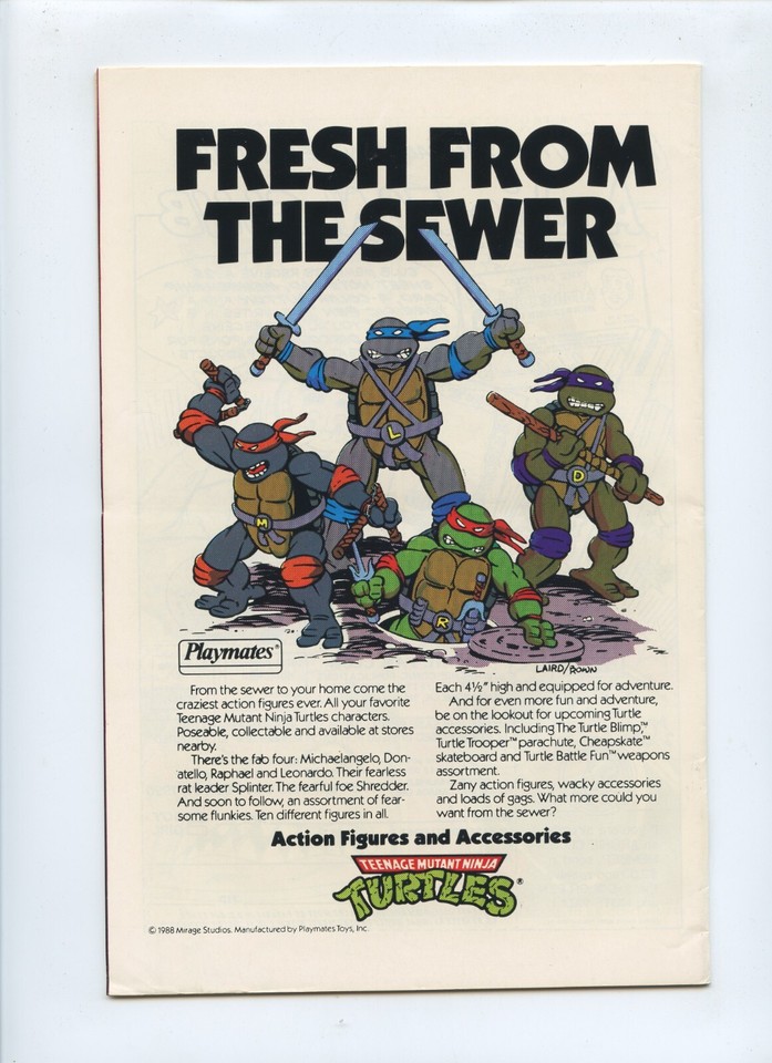 Teenage Mutant Ninja Turtles Adventures #1 1989 (FN 6.0)(3rd Print) | eBay