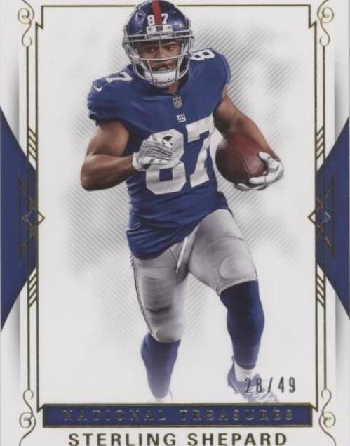 2017 Panini National Treasures - Sterling Shepard #85 Gold /49 for sale ...
