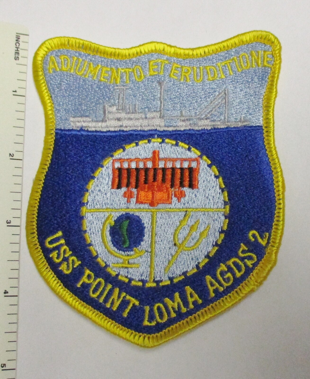 US NAVY SHIP USS POINT LOMA AGDS-2 PATCH Original Vintage | eBay