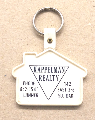 Vintage Kappelman Realty WInner South Dakota Keyring Keychain | eBay