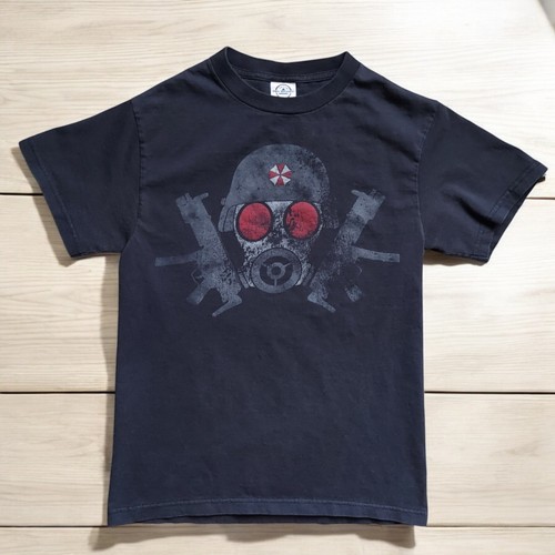 Vintage Y2K Resident Evil Umbrella Corporation Gas Mask Promo T-shirt ...