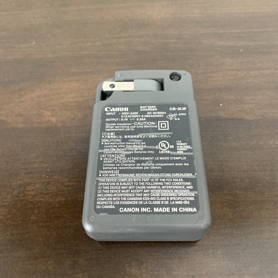 Canon Battery Charger CB-2LW for EOS Digital Rebel EOS 350D, 400D, XT ...