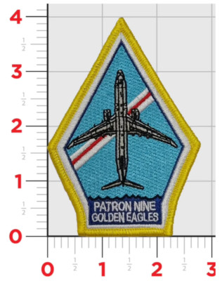 NAVY VP-9 GOLDEN EAGLES P-8 POSEIDON EMBROIDERED HOOK & LOOP PATCH | eBay
