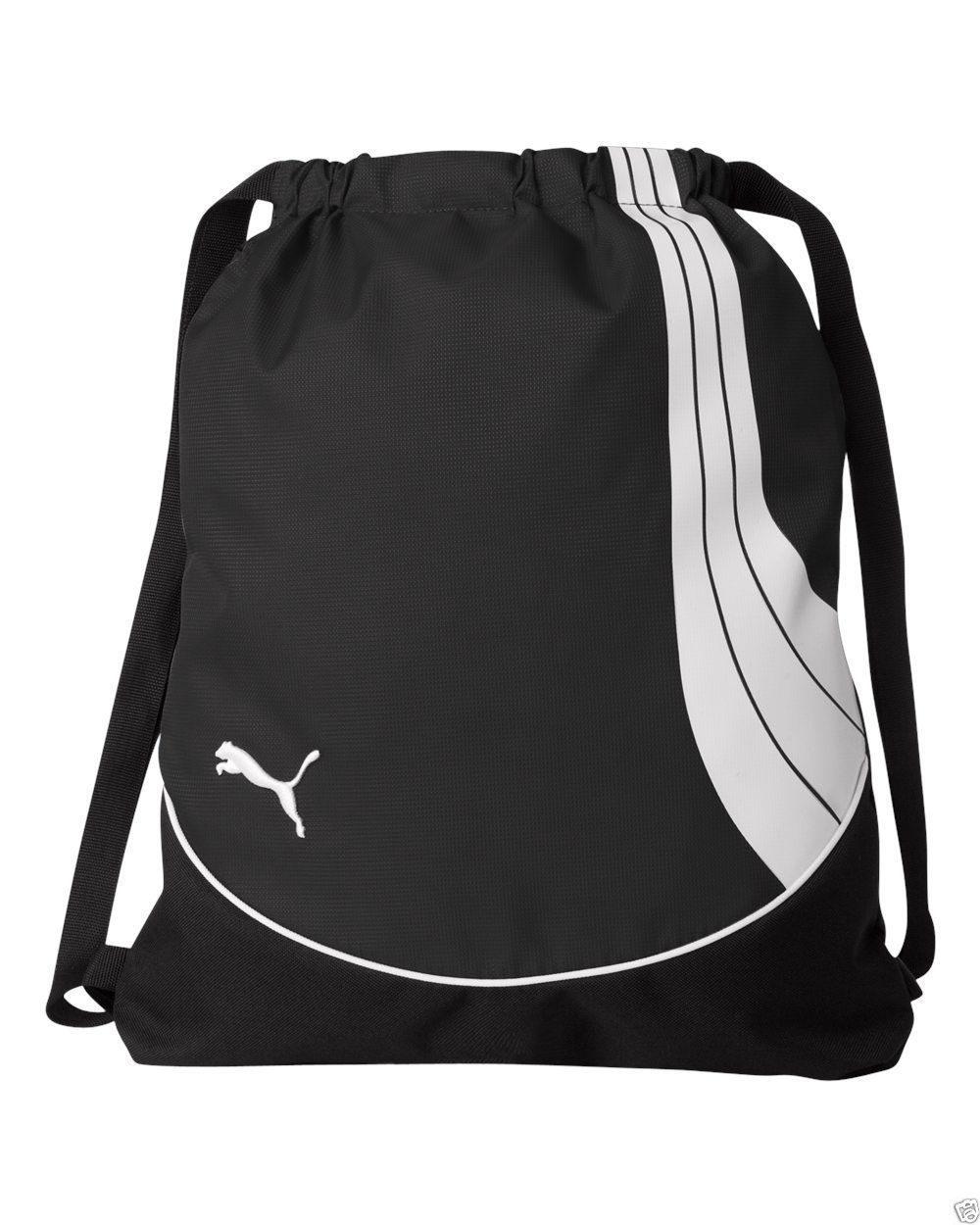 PUMA Cat NEW Teamsport Drawstring Backpack Cinch GYM Sack School Tote ...
