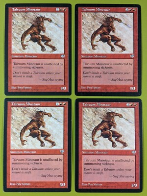 Talruum Minotaur x4 Mirage 4x Playset Magic the Gathering MTG | eBay