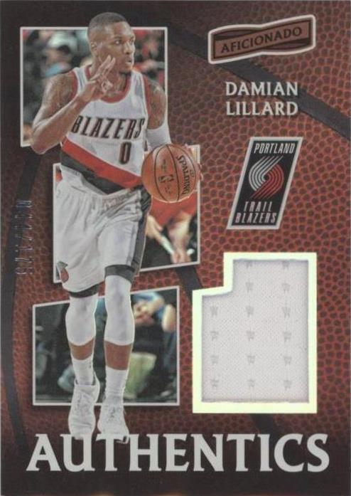 2016-17 Panini Aficionado - Authentics Damian Lillard #7 /175 (MEM) for ...