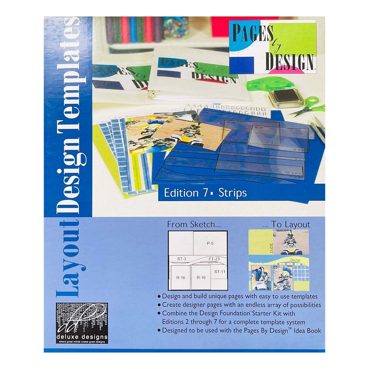 Deluxe Designs - Pages By Design Template System Edition 7 Strips* | eBay