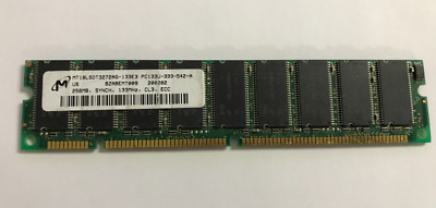 MT18LSDT3272AG-133E3 256MB PC133 168 pin SDRAM ECC Unbuffered 18 chips ...