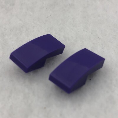 LEGO 11477 Dark Purple Slope, Curved 2 x 1 x 2/3 (x2) | eBay