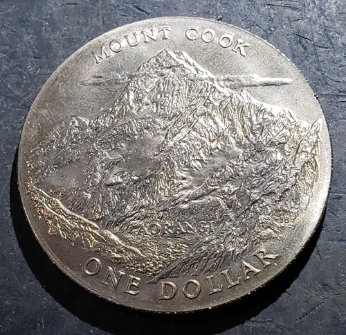 1970 One Dollar Cook Islands New Zealand Commemorative Royal Visit Coin ...