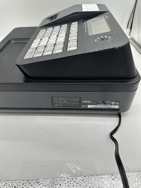 Casio SE-S700 Electronic Cash Register - Black for sale online | eBay