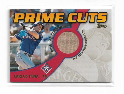 2002 Topps Carlos Pena Prime Cuts Pine Tar Relics #PCPCPE /200 | eBay