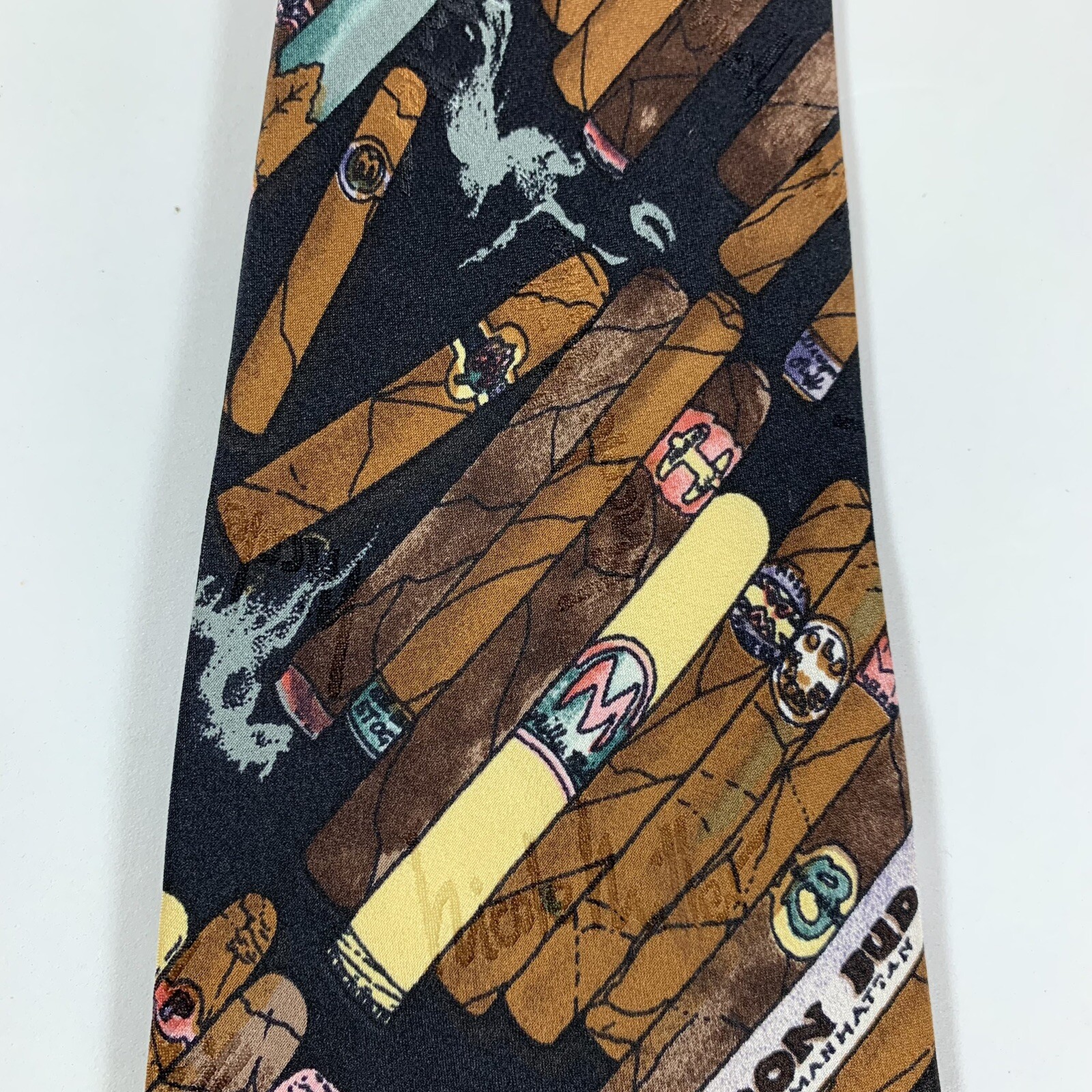 Vintage 1997 Nicole Miller Cigar Smoking Tobacciana S… - Gem