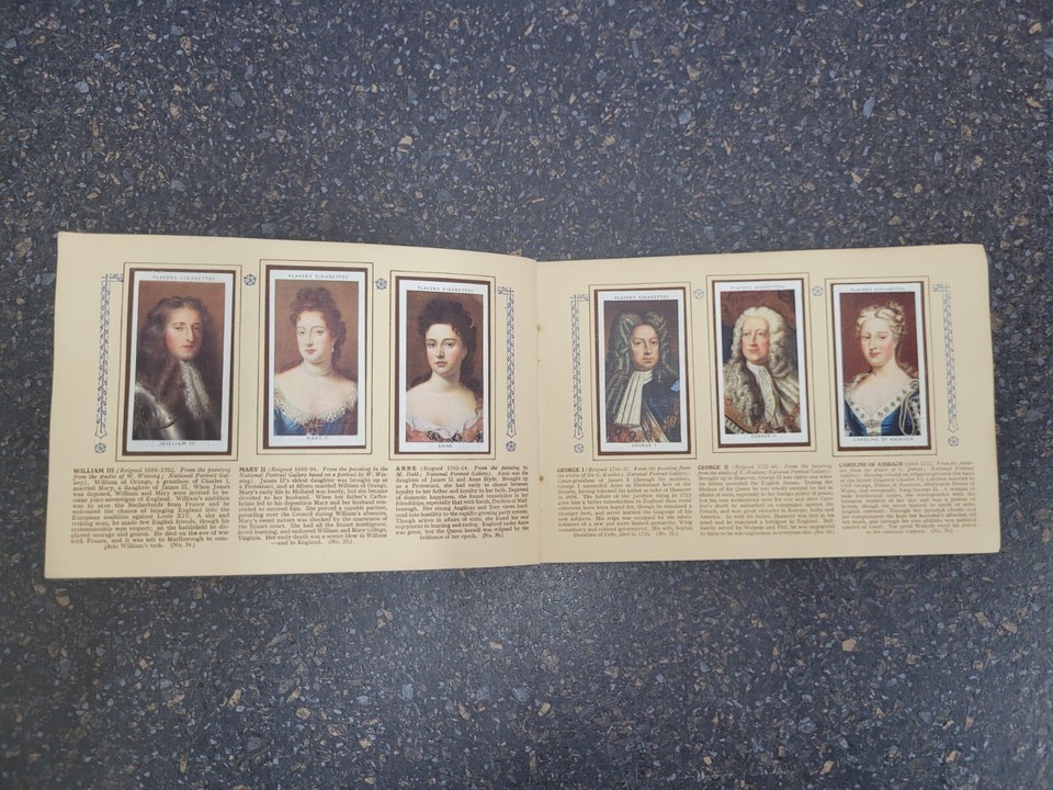 John Player Cigarette Card Book Kings & Queens England 1066 - 1935 ...