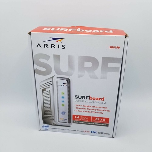 ARRIS Surfboard SB6190 DOCSIS 3.0 Cable Modem, White - 1.4 GBPs | eBay
