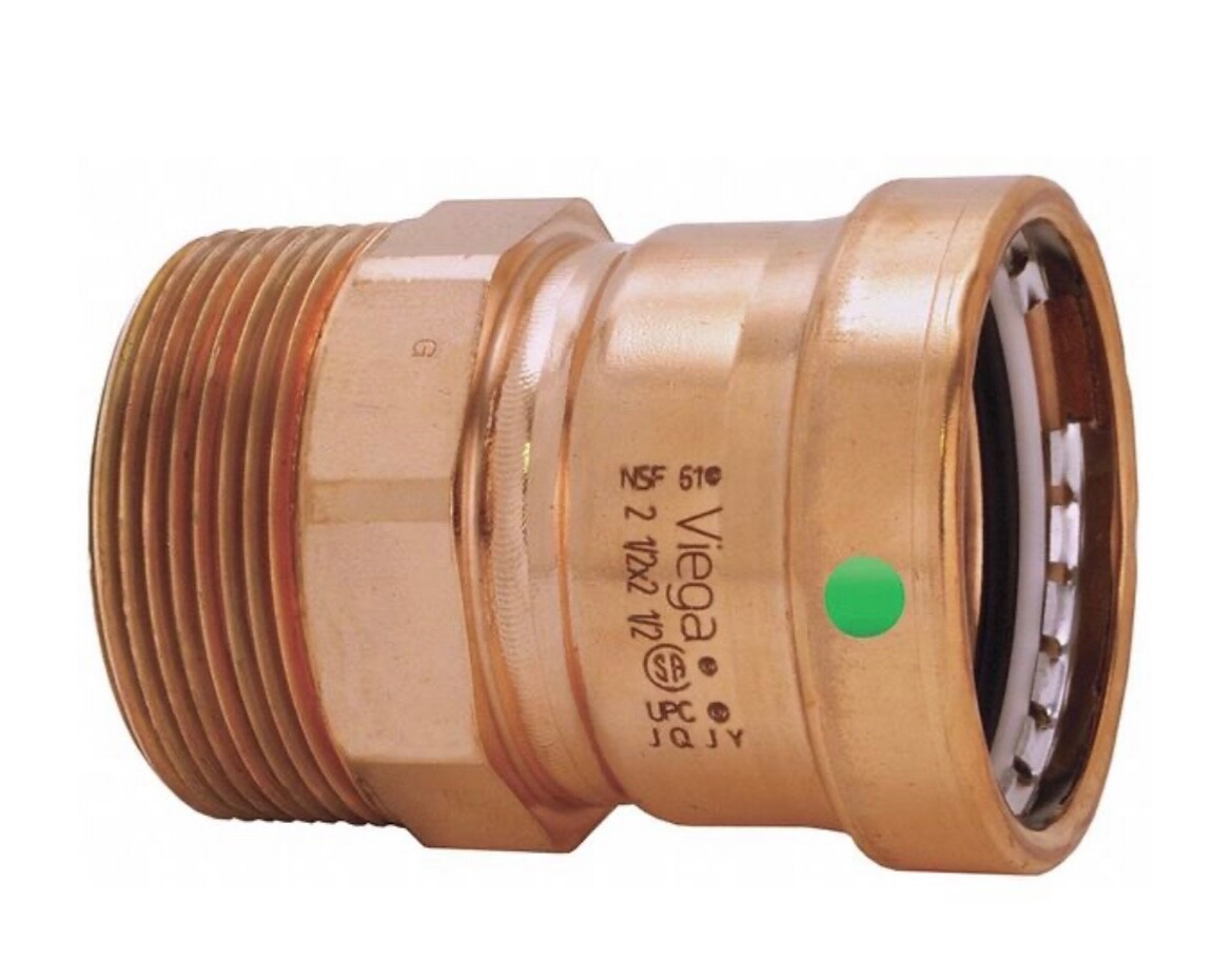 4” 20838 Viega ProPress P X MPT Male MIP Copper Pipe Adapter Fitting ...