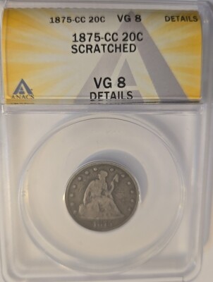 1875 CC 20-cent piece ANACS VG 8 Details Scratched | eBay