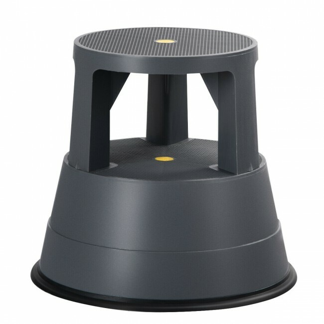 Kick Stool Rolling Step Stool W/Non-Slip Rubber Platform 330LBS ...