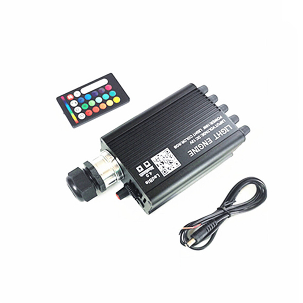 900pcs 16W RGBW LED Fiber Optic Car Ceiling Star Meteor Light Kit APP ...