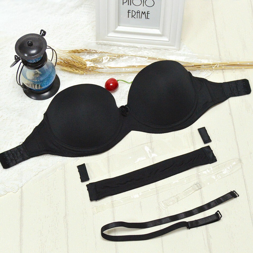 Invisible B Strapless C Backless D Multiway Clear Back Strap Bra Push ...