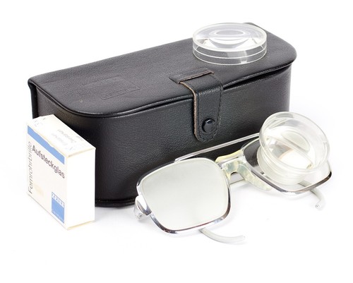 Zeiss Eye Glasses with Magnifying Monocular Loupe 7021 54-18 OBO CYL +1 ...