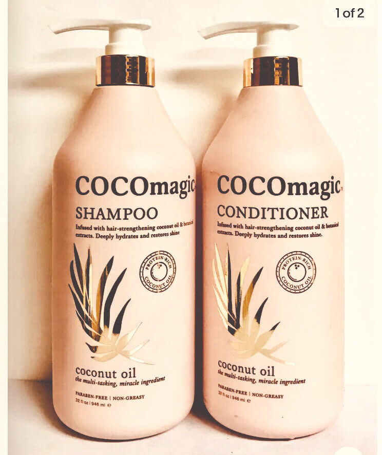 Cocomagic Shampoo & Conditioner with Coconut Oil & Miracle Ingredients ...