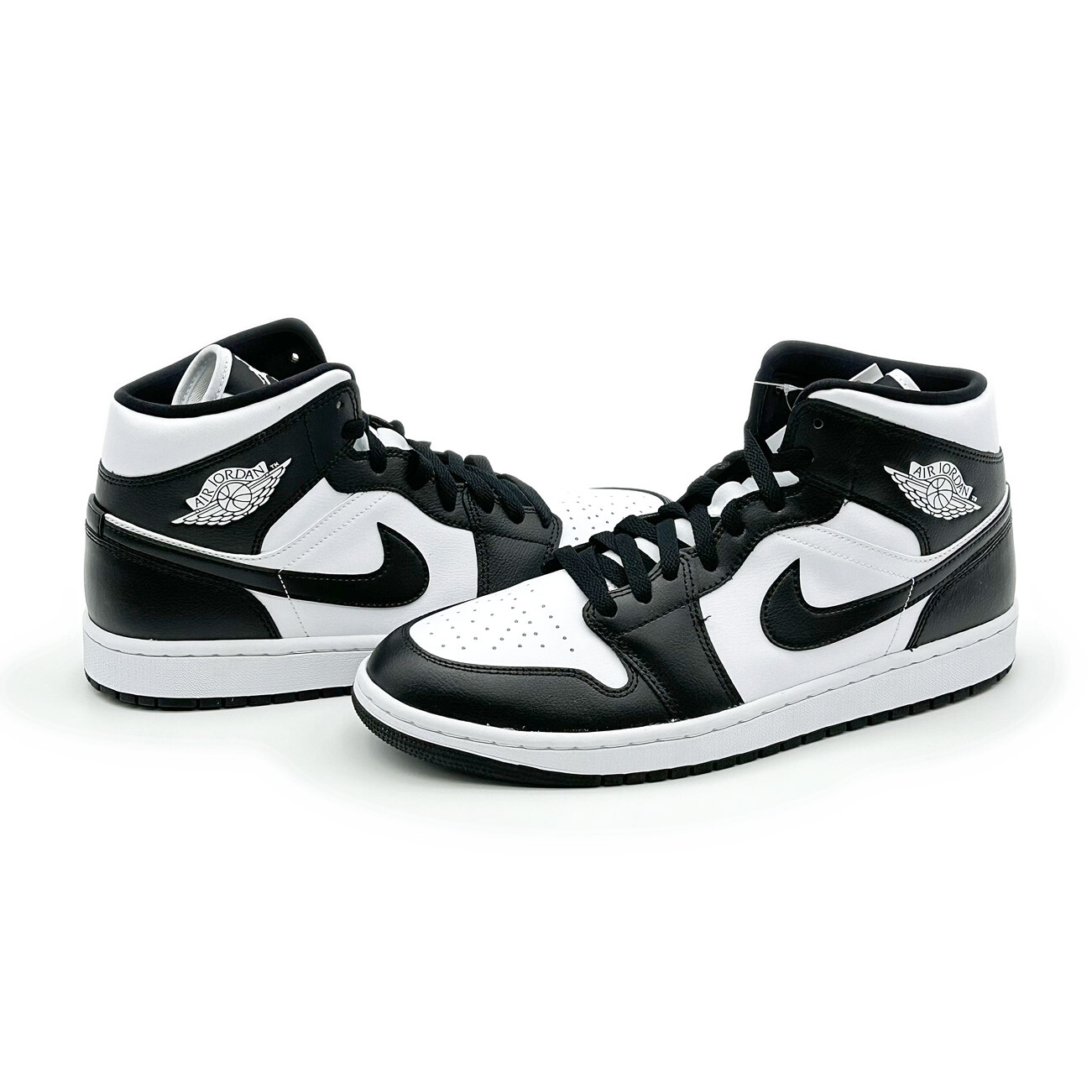 DV0991-101 Nike Air Jordan 1 Mid Black White Panda (Women's) | eBay