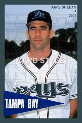 Andy Sheets - 2002 Tampa Bay Devil Rays - choose a size - full color ...