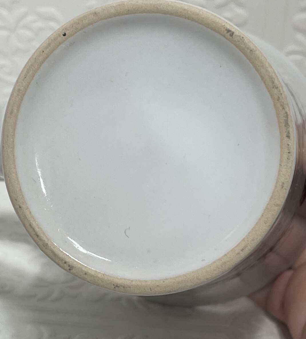 TODAY SHOW MUG LARGE COFFEE TEA CUP WHITE BROWN GRAPHIC FLAIR UNMARKED ...