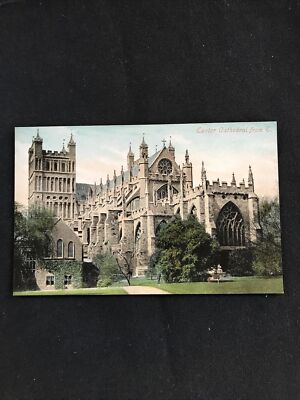 Postcard England Posted Exeter Cathedral church | eBay