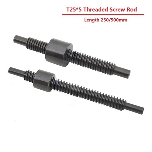 T25*5 Trapezoidal Right-Hand Threaded Screw Rod Length 250/500mm ,T25 ...