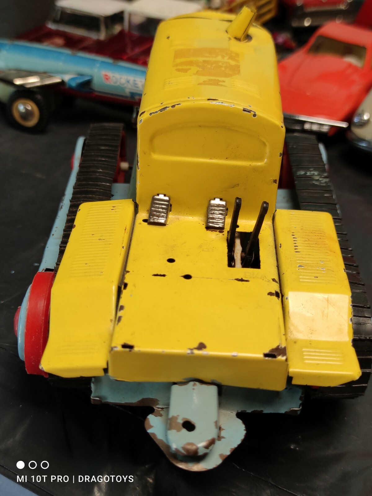VINTAGE TRACTOR BULLDOZER 60'S RUSSIAN VERSION OF MSB GDR DDR TOY BATT ...