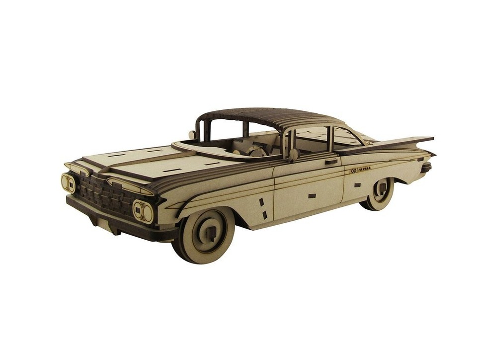 3D Wooden Impala 1959 Vintage Car Puzzle, 219 Pieces Puzzle Kit, New | eBay