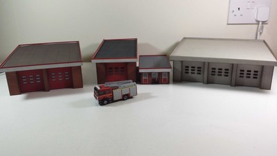 OO Gauge Fire Station or Emergency Services Kit for Model Railways ...